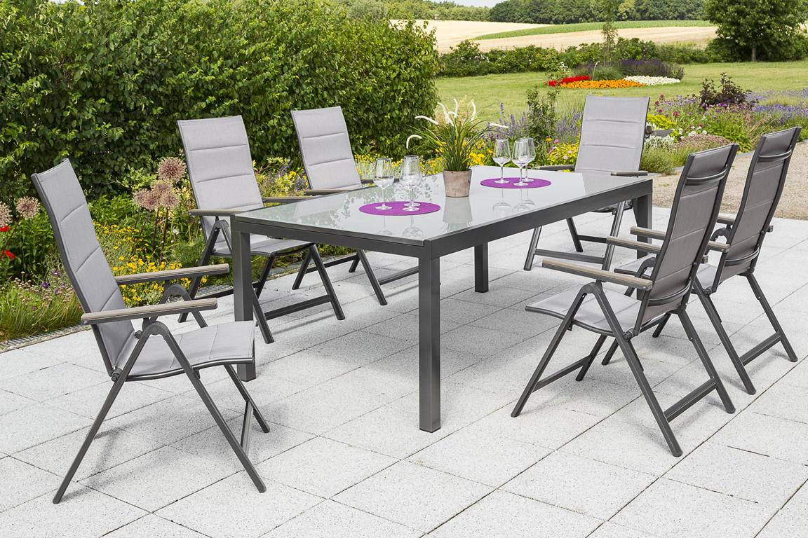 Trivero Set 7tlg 6 Sessel - Gartenmöbel - Mein Online Baumarkt 24